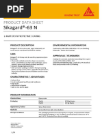 Microconcrete M60 Data Sheet | PDF | Concrete | Cement
