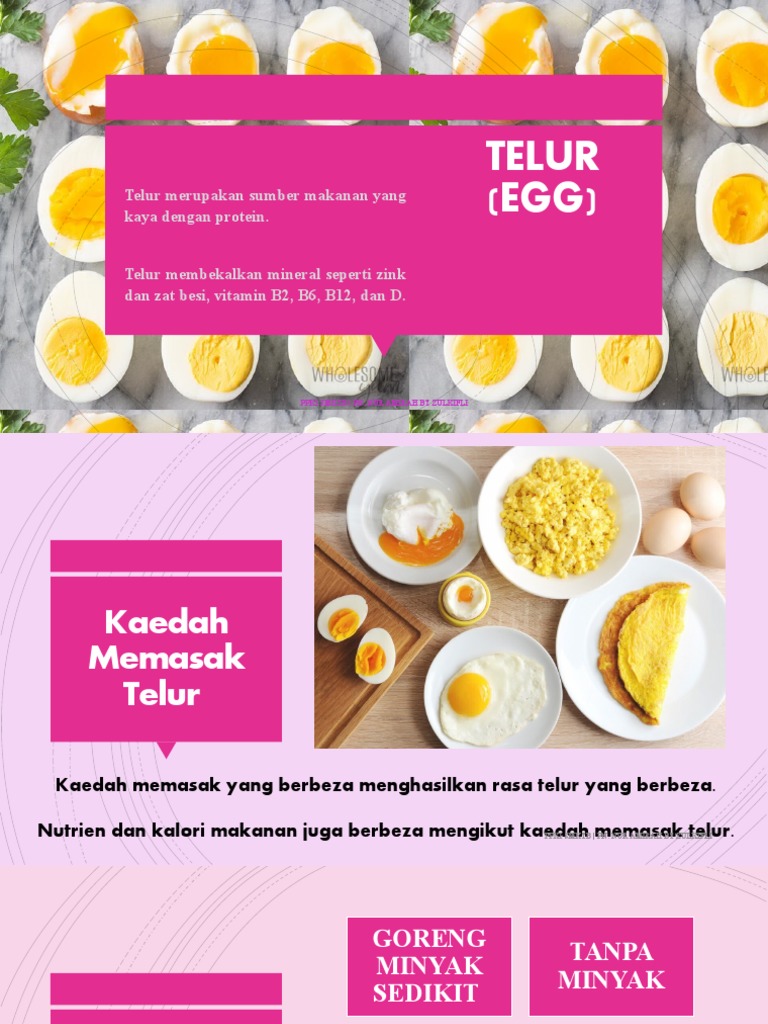 Kaedah Memasak Telur | PDF
