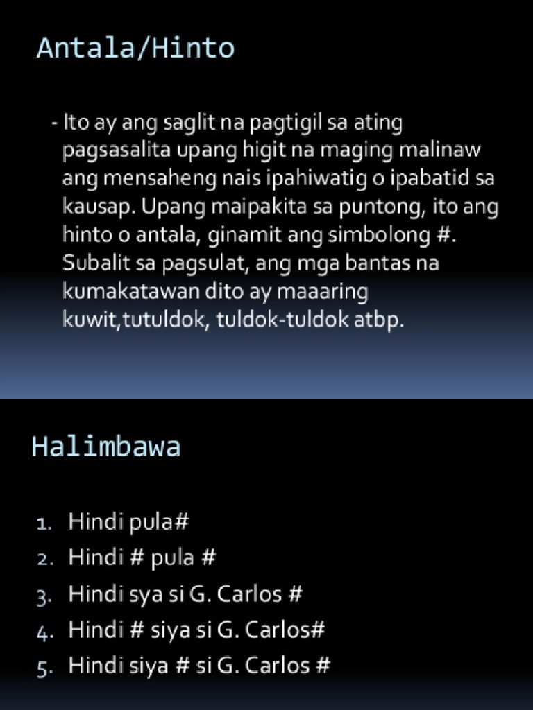 3 Ponemang Suprasegmental - ANTALA o HINTO | PDF