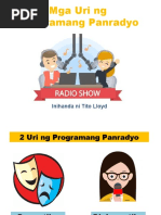 Komunikasyon Sa Radyo at Telebisyon | PDF