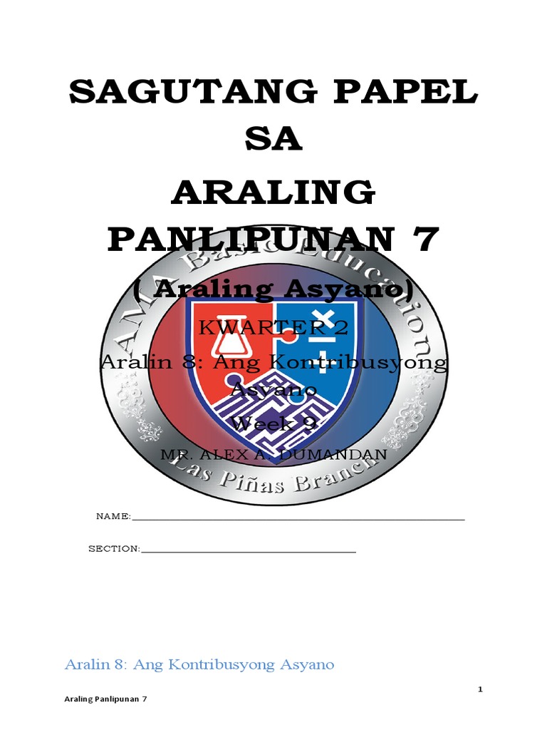AP G7 - Week 9 | PDF