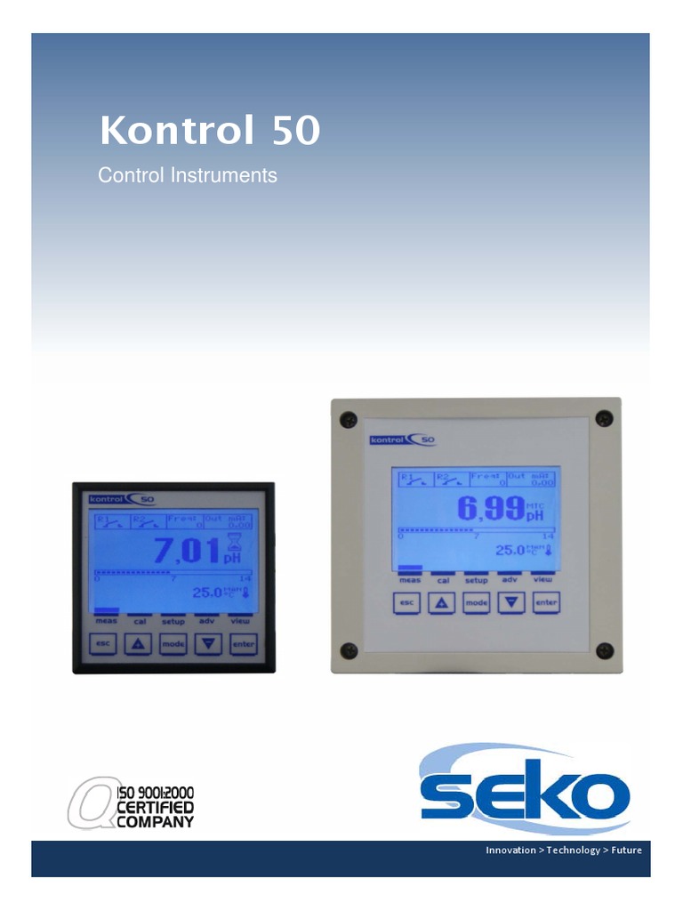 Kontrol 50: Control Instruments | PDF | Parts Per Notation | Ph