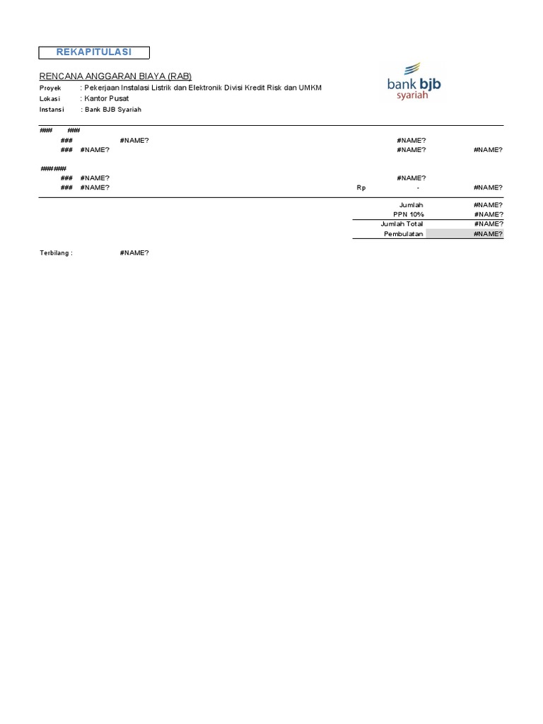 Rab Panel Listrik 400a | PDF