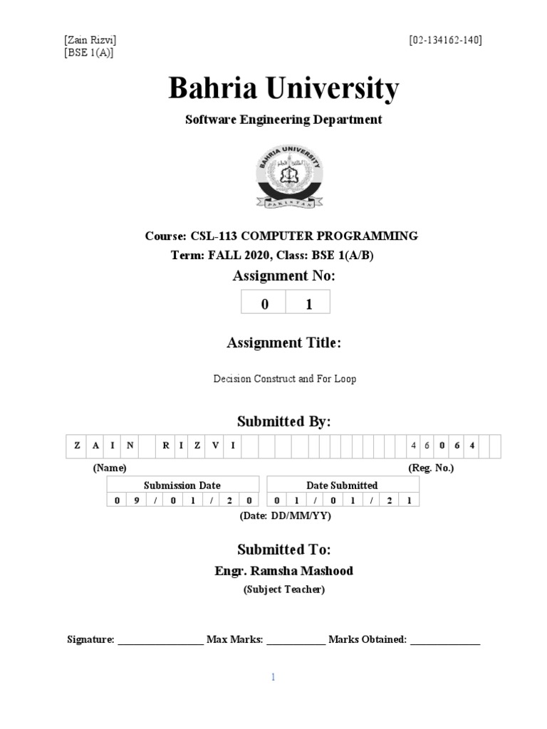 Cp Assignment 1 31122020 075720pm Pdf Namespace Computer Programming 