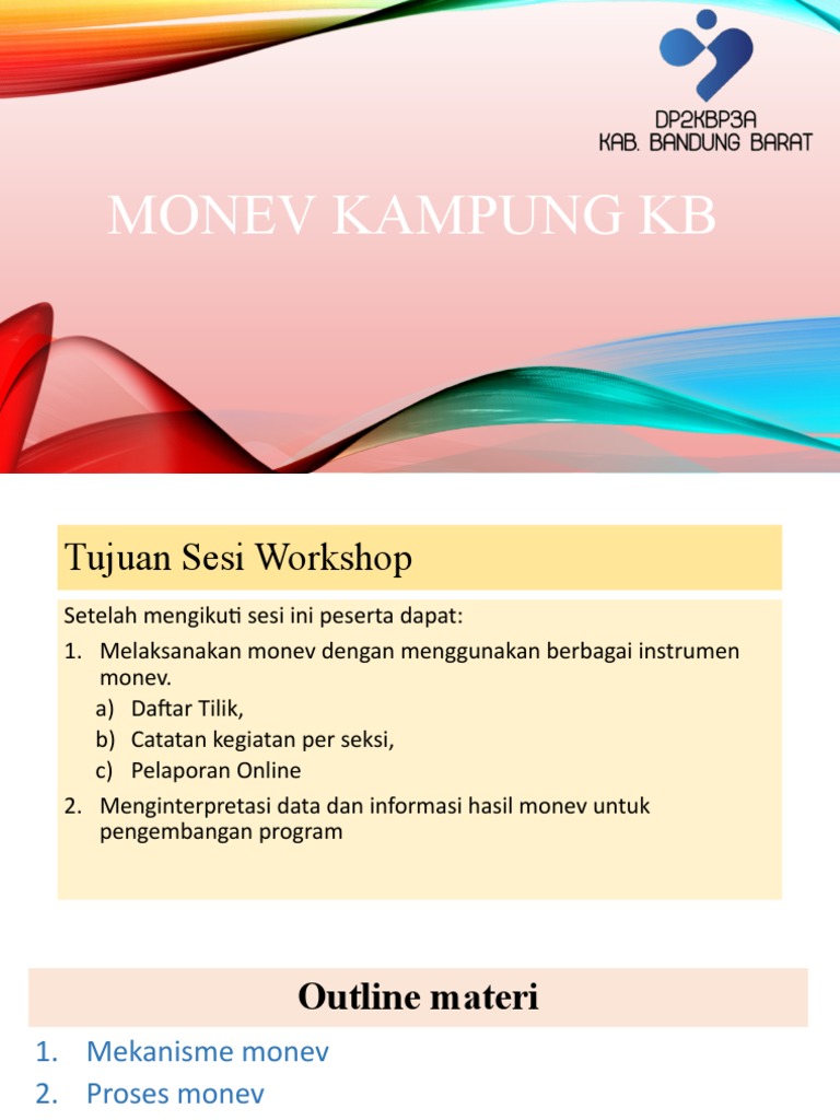 Monev Kampung KB | PDF