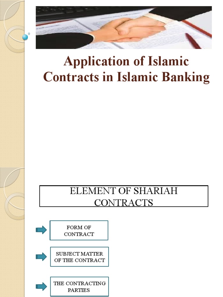 Application of Islamic Contracts in Islamic Banking | PDF | Islamic ...