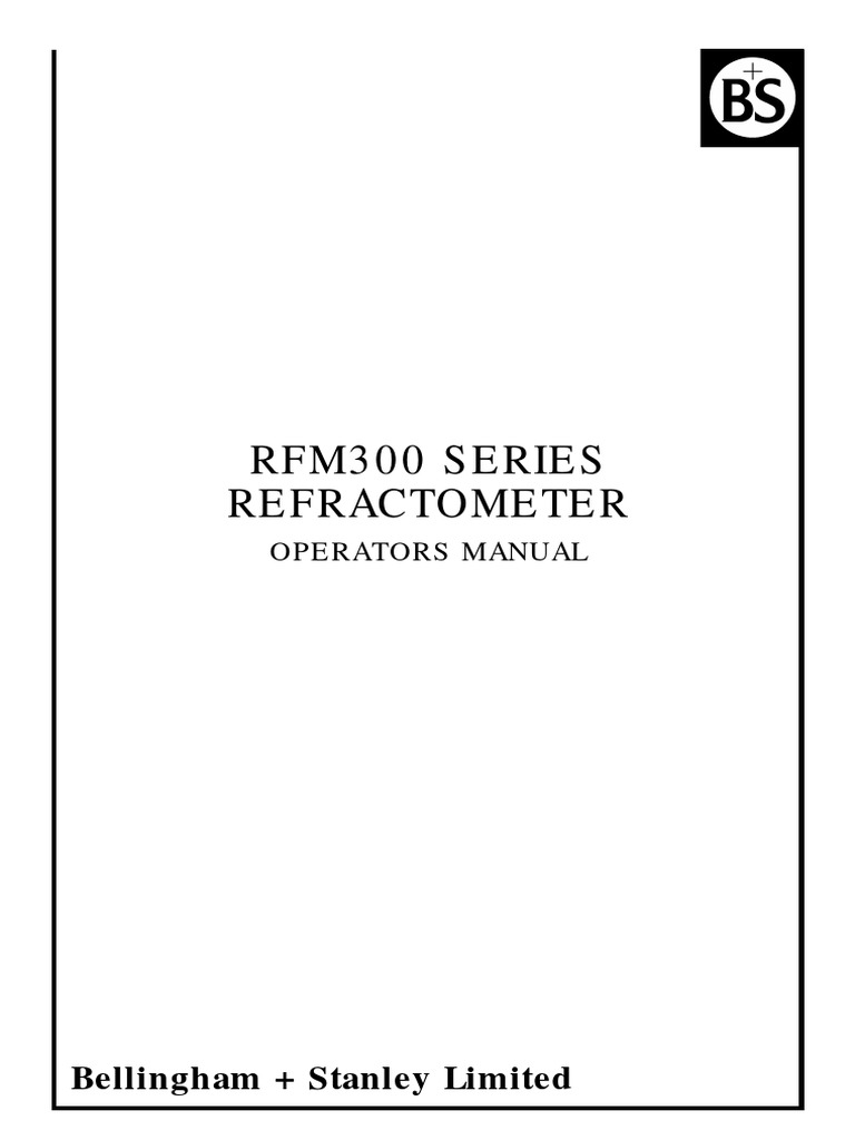 Bellingham + Stanley RFM300 | PDF | Ac Power Plugs And Sockets ...