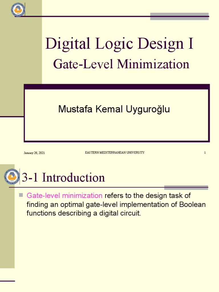 Chapter 3 Gate-Level Minimization | PDF | Hardware Description Language | Logic Synthesis