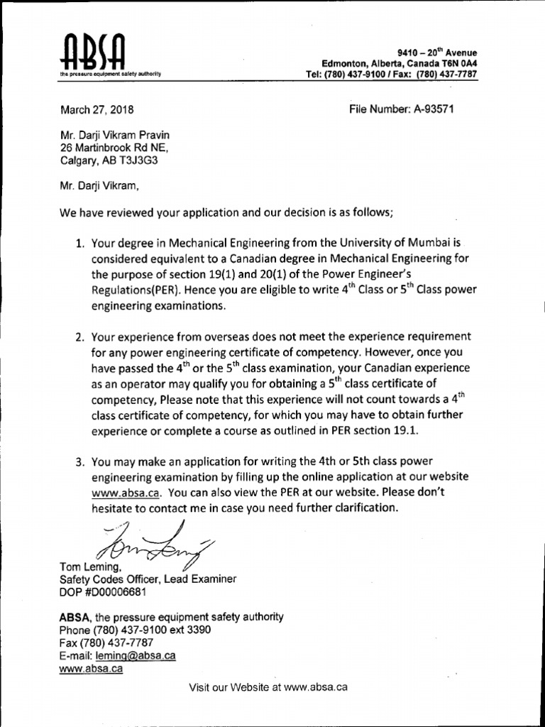 ABSA Letter | PDF