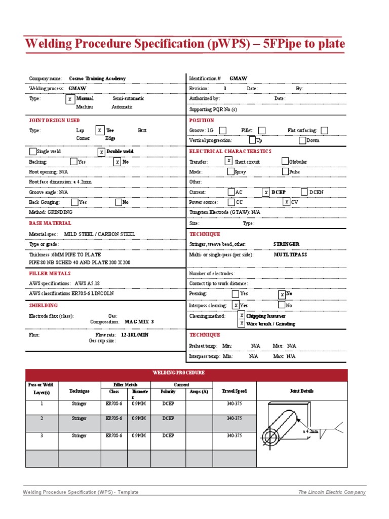 5F Pipe To Plate | PDF | Welding | Construction