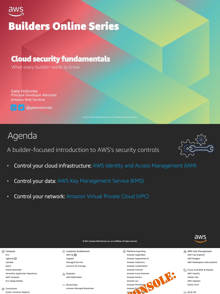 Presentation Deck - Cloud Security Fundamentals What Every Builder Needs To Know | Download Free ...