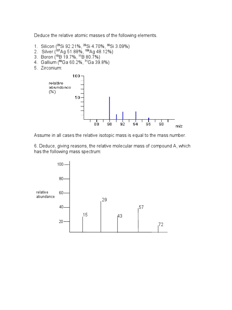 Calculation of Ram Using Mass Spectra | PDF