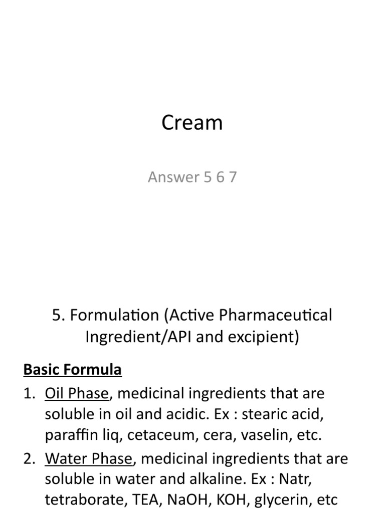 Cream: Answer 5 6 7 | PDF