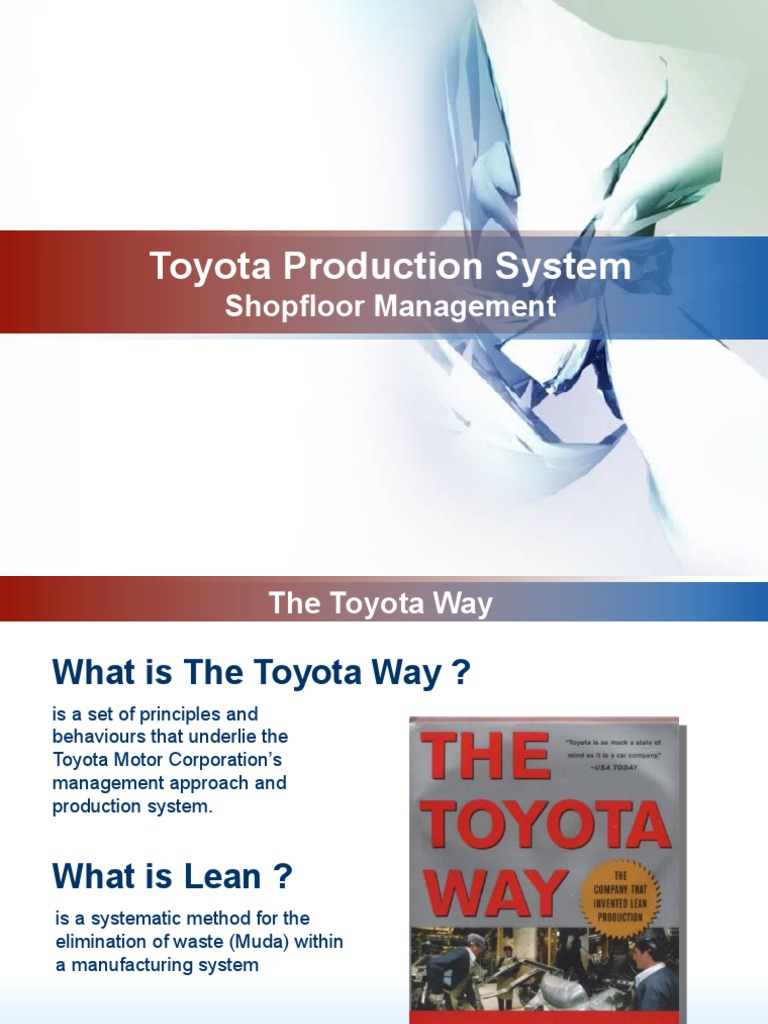 The Toyota Way (Overview) | PDF | Business Process Management ...