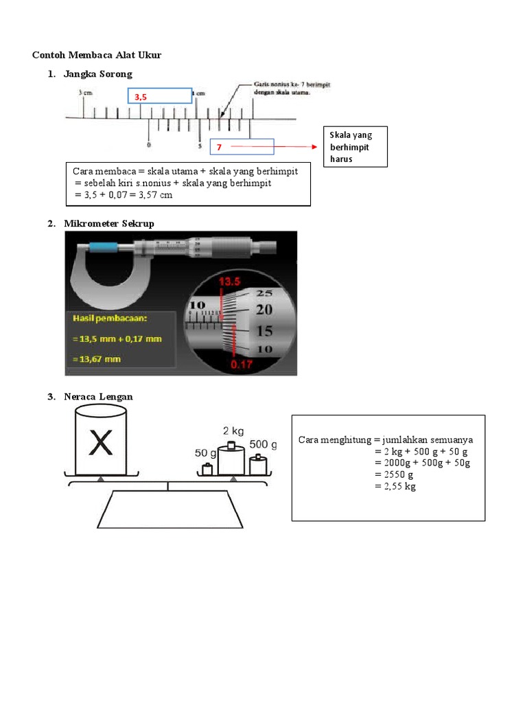 Contoh Membaca Alat Ukur | PDF