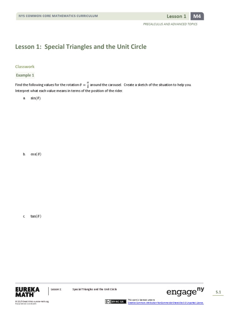 Precalculus m4 Student Materials | PDF | Trigonometric Functions | Sine