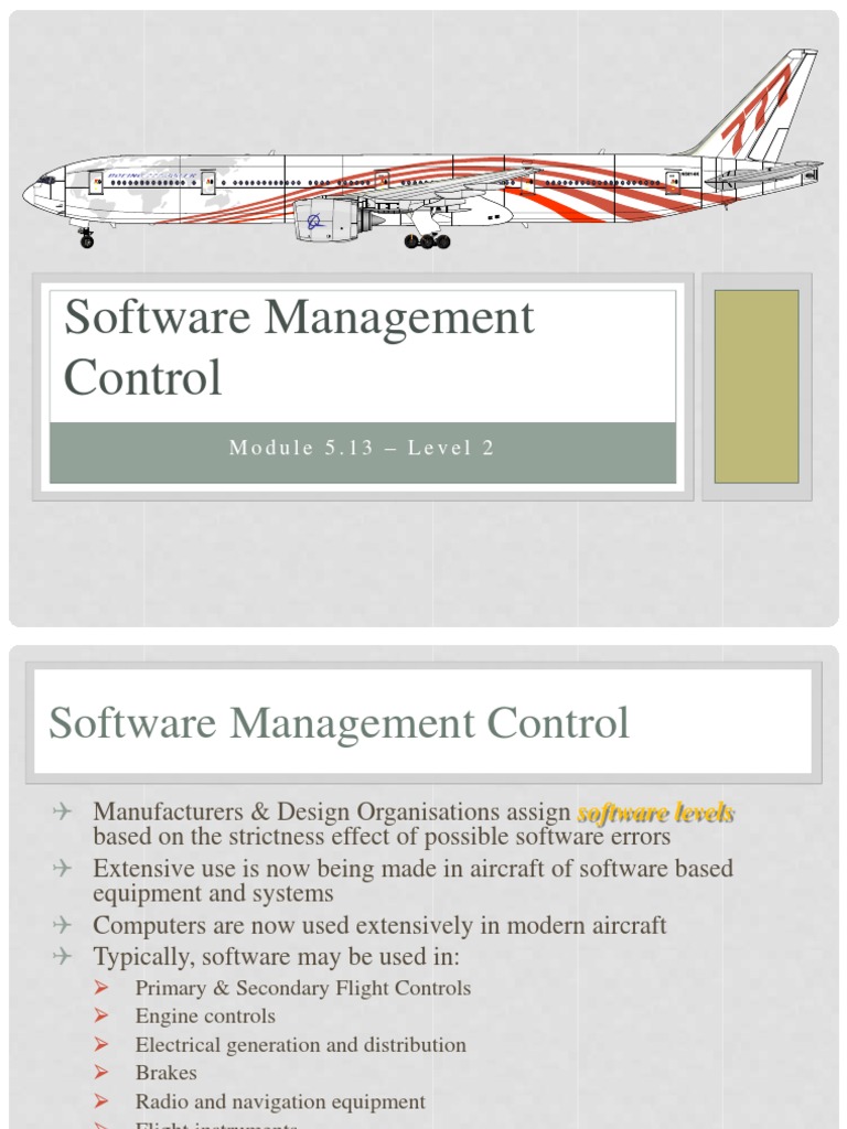 EASA Part 66 Module 5 Software Management Control | PDF | Systems ...