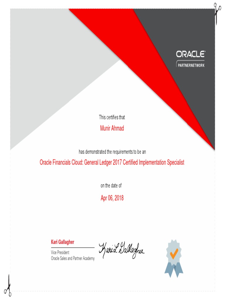 Oracle Financials Cloud General Ledger 2017 | PDF | Career & Growth ...