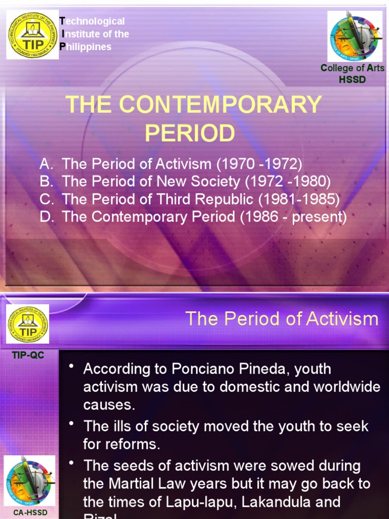 The Contemporary Period | PDF | Philippines
