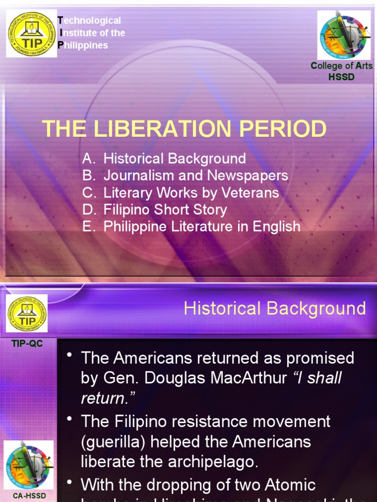 Philippine Liberation Period Overview | PDF | Philippines | Poetry