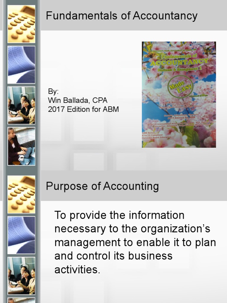 Fundamentals of Accountancy: By: Win Ballada, CPA 2017 Edition For ABM ...