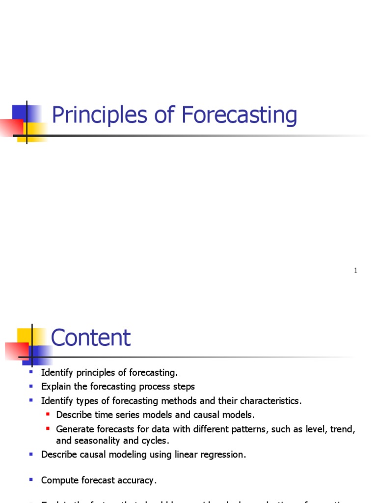 Principles Of Forecasting Pdf Forecasting Errors And Residuals