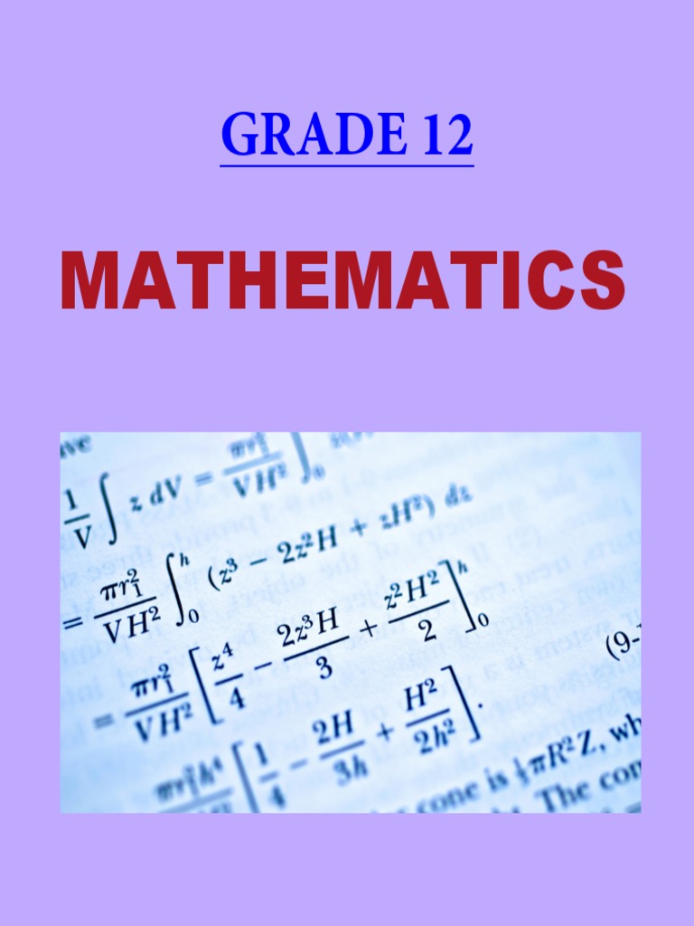 Math 12 | Download Free PDF | Function (Mathematics) | Derivative