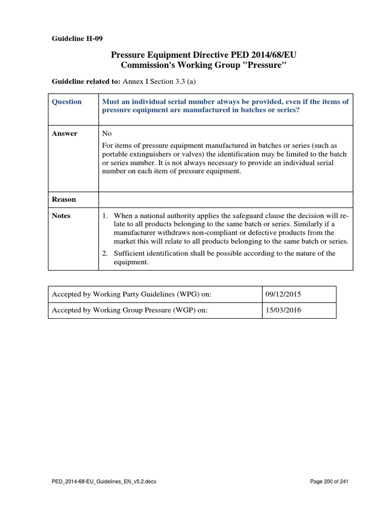 PED Guideline H | Download Free PDF | Boiler | Nature