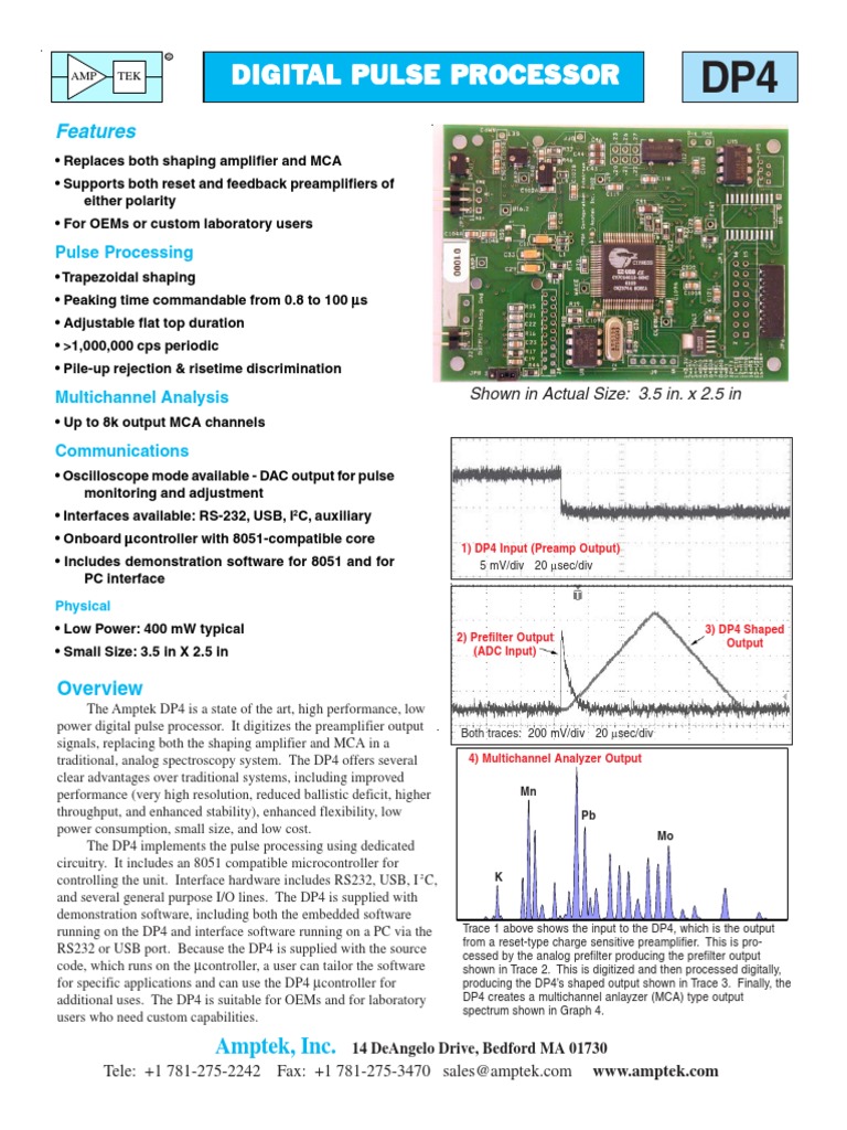 DP4 Specifications | PDF | Analogue Electronics | Analog To Digital ...