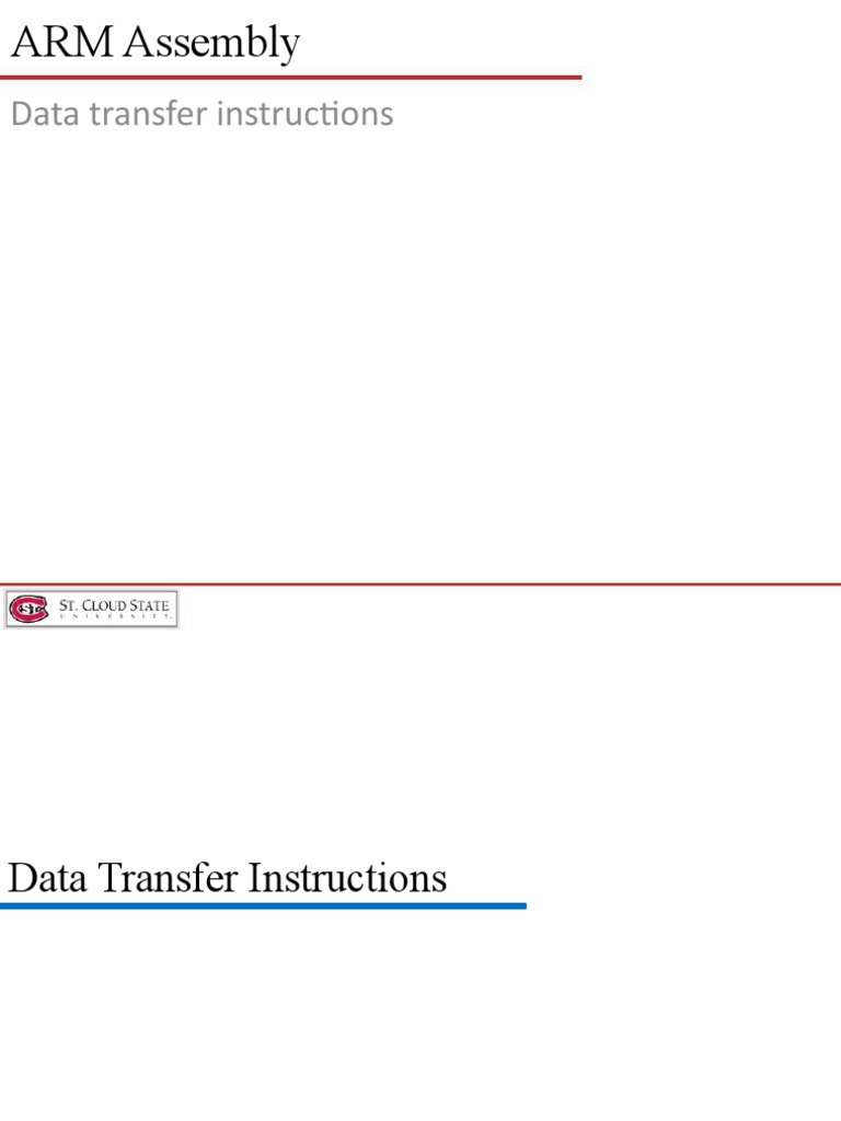 Lecture 3 - Data Transfer | PDF | Assembly Language | Computer Data