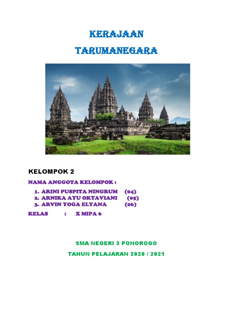 Sejarah Kerajaan Tarumanegara | PDF