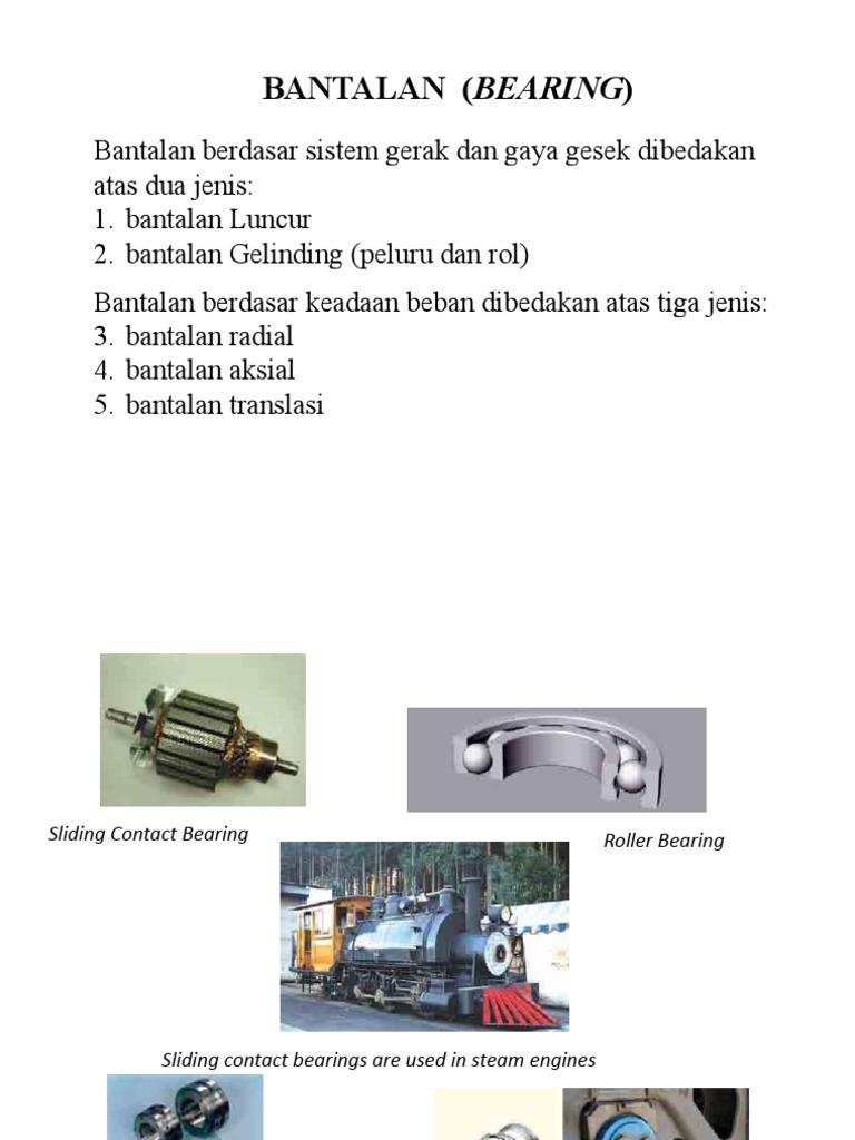 Panduan Desain Bantalan Luncur dan Gelinding | PDF