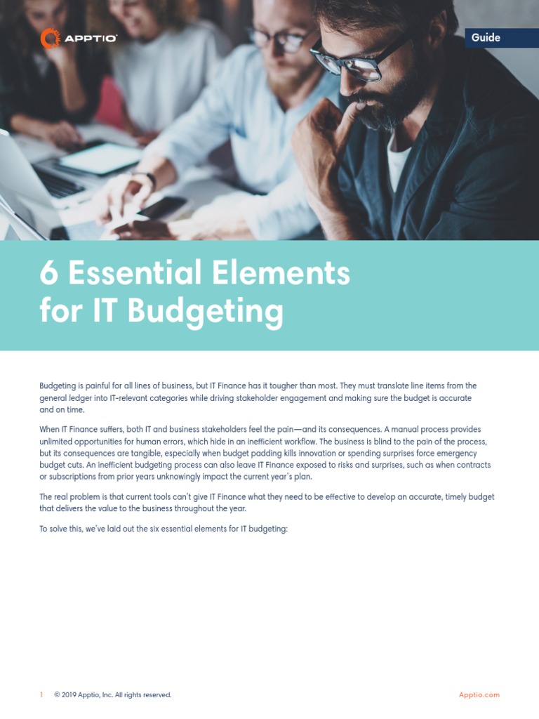 6 Essential Elements For IT Budgeting: Guide | PDF | Return On ...