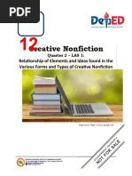 CreativeNonfiction - Q2 Module 1, Week 1-2 | PDF | Creative Nonfiction | Essays
