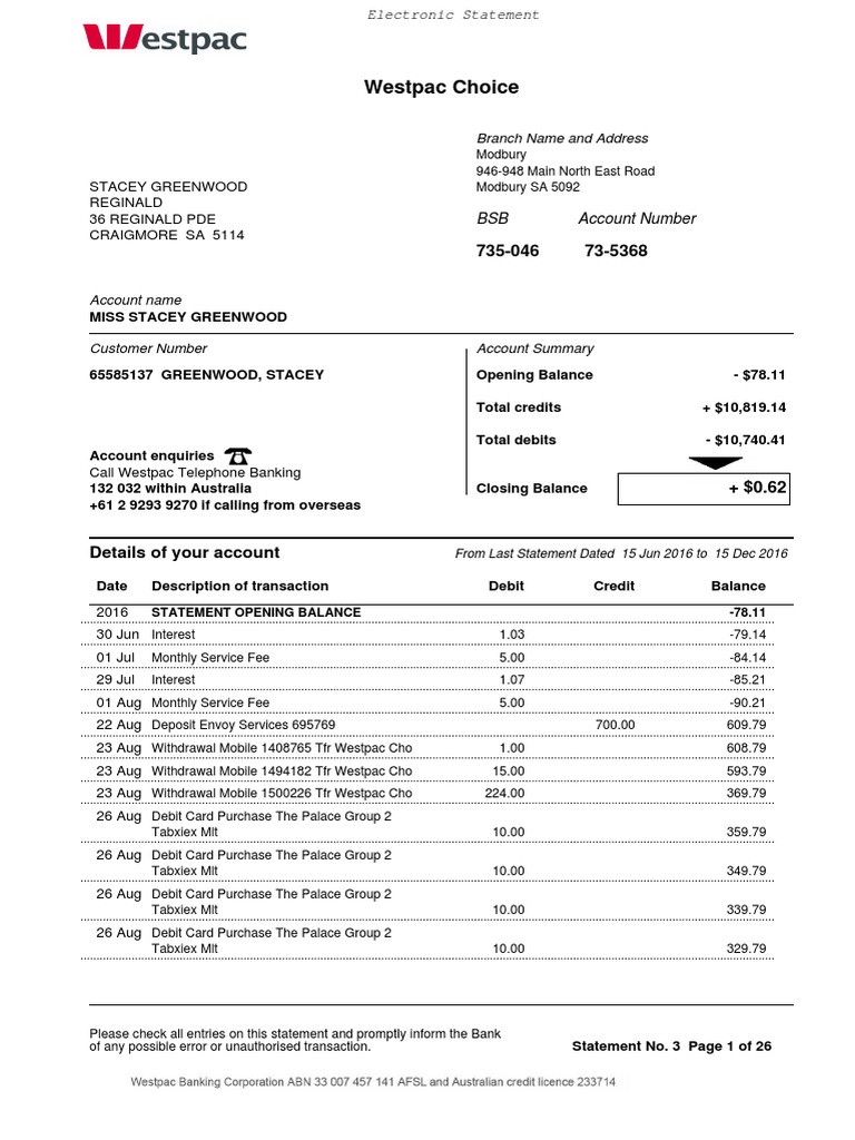 Westpac Choice: Stacey Greenwood Reginald 36 Reginald Pde Craigmore Sa ...