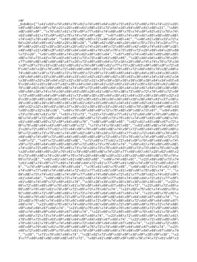 Decoding and Analyzing an Obfuscated JavaScript Code Snippet | PDF | X86 Architecture | Intel