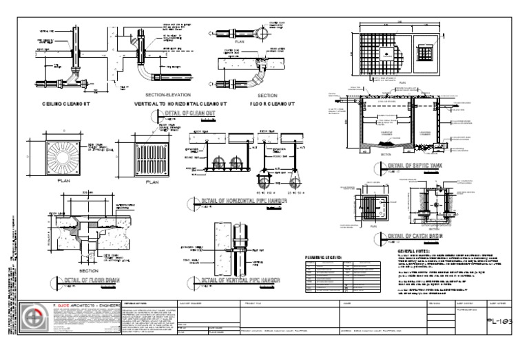 Detail of Clean Out: Vertical To Horizontal Cleanout Floor Cleanout ...