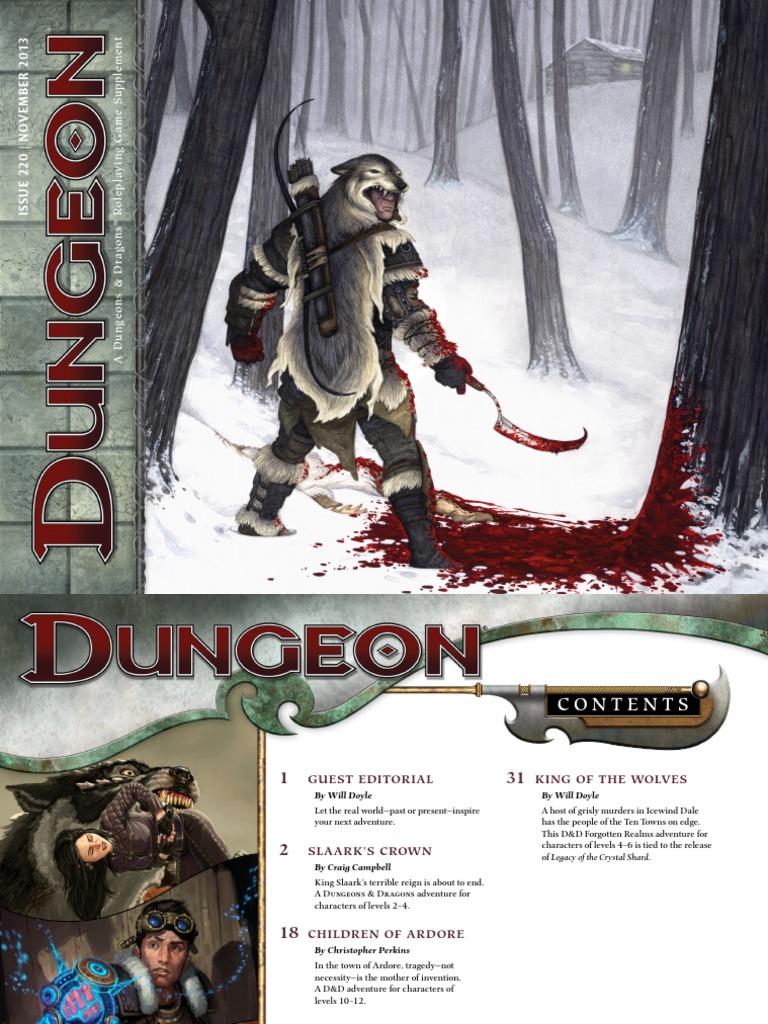 Dungeon Magazine 220 | PDF | Forgotten Realms | Dungeons & Dragons