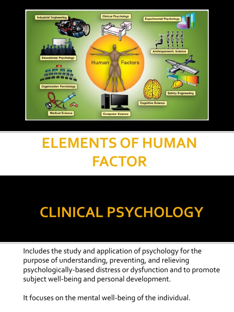 Elements of Human Factor | PDF | Clinical Psychology | Psychology