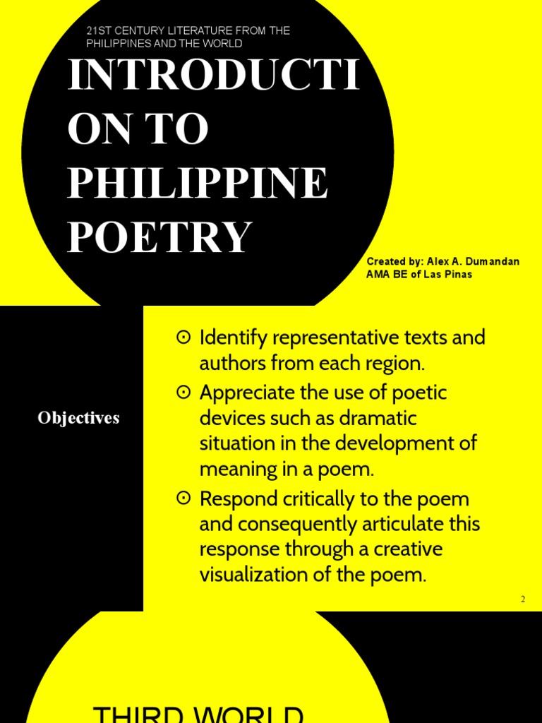 Lesson 4 - Philippine Poetry | PDF | Rhyme | Poetry