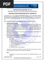 New India Floater Mediclaim Proposal Form | PDF | Insurance | Physical ...