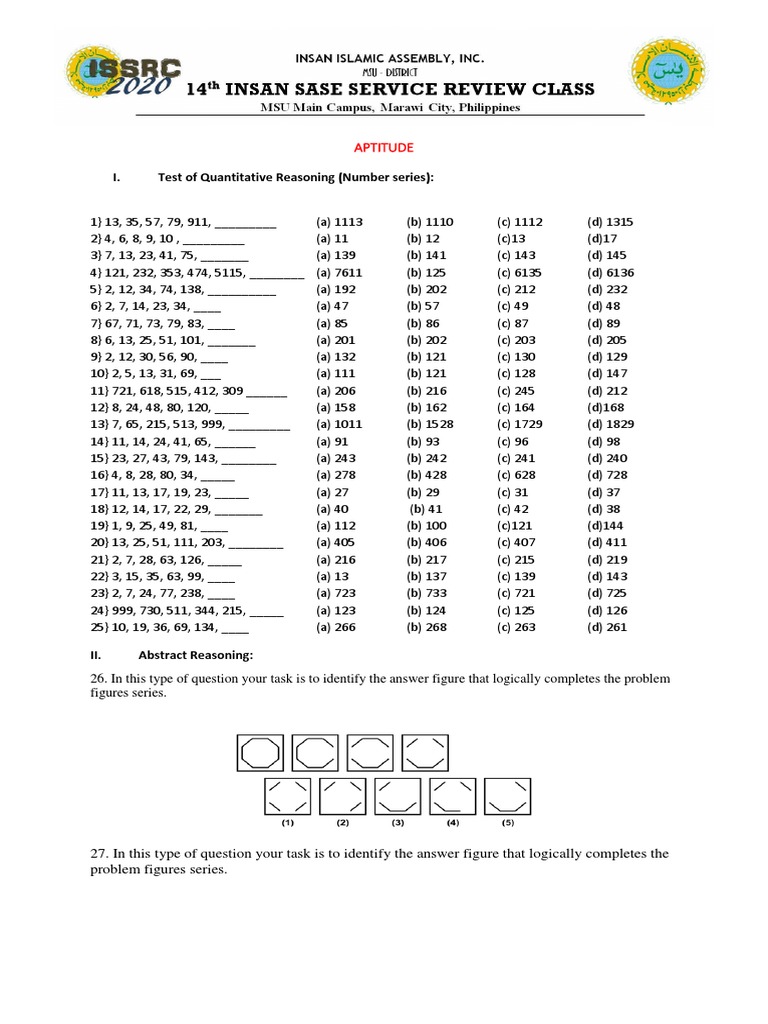 Math Aptitude Test | Download Free PDF | Numbers | Teaching Mathematics