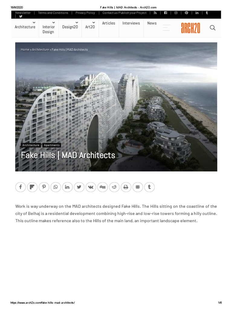 Fake Hills - MAD Architects | PDF