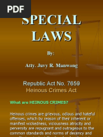 List of Heinious Crimes Under The Republic Act 7659 or The An Act To ...
