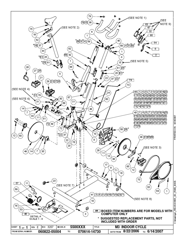 Keiser m3 Parts Diagram1 | PDF | Nut (Hardware) | Land Vehicles