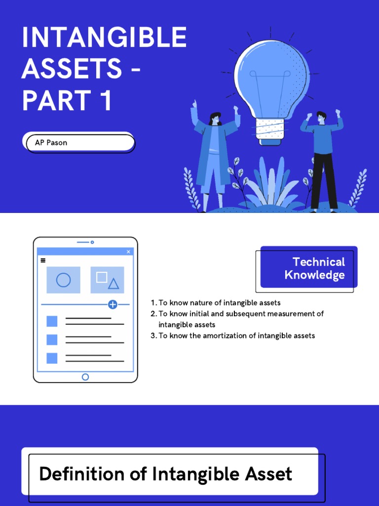 Intangible Assets - Part 1 | PDF | Intangible Asset | Financial Accounting