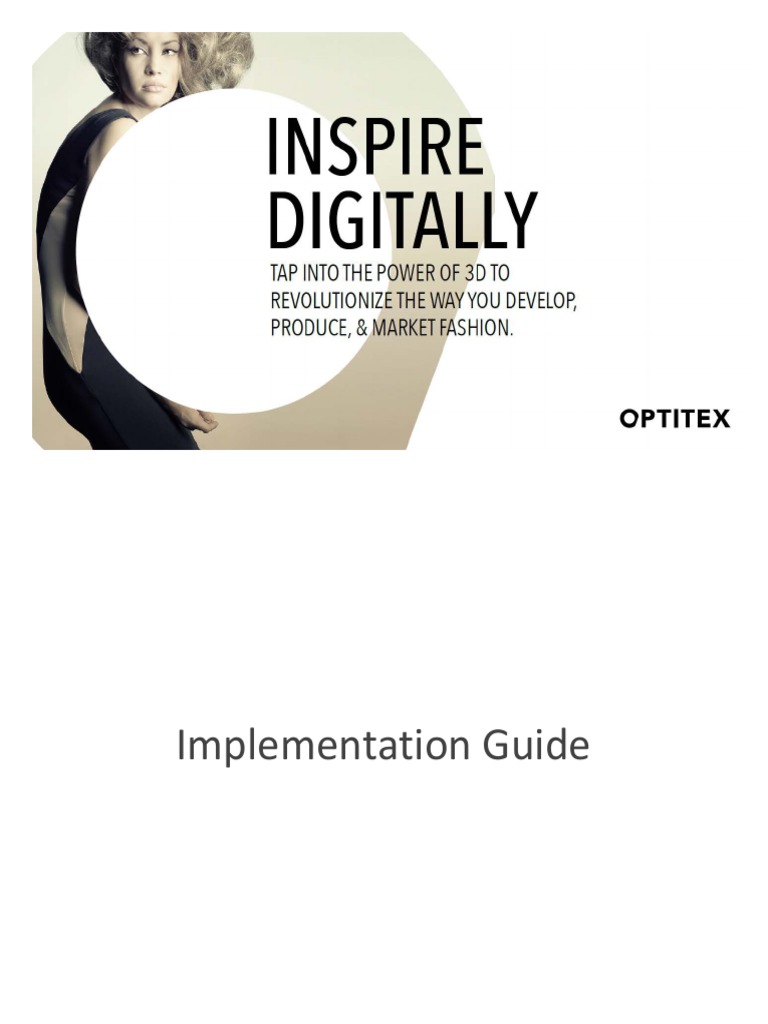 Optitex Implementation Guide | PDF | Installation (Computer Programs) | 3 D Computer Graphics