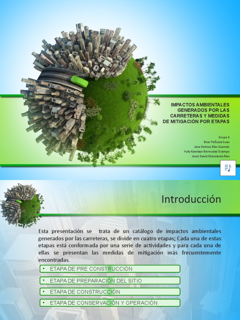 Presentación de Impacto Ambiental | PDF | Contaminación | Entorno natural