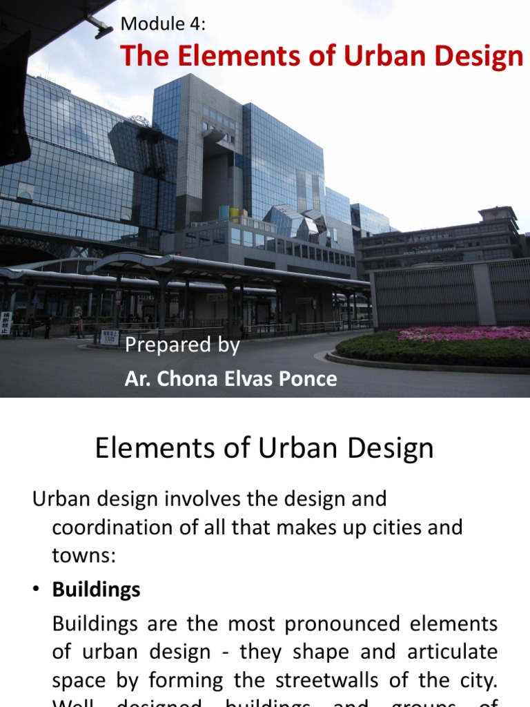 The Elements of Urban Design: Prepared by | PDF | Urban Design ...