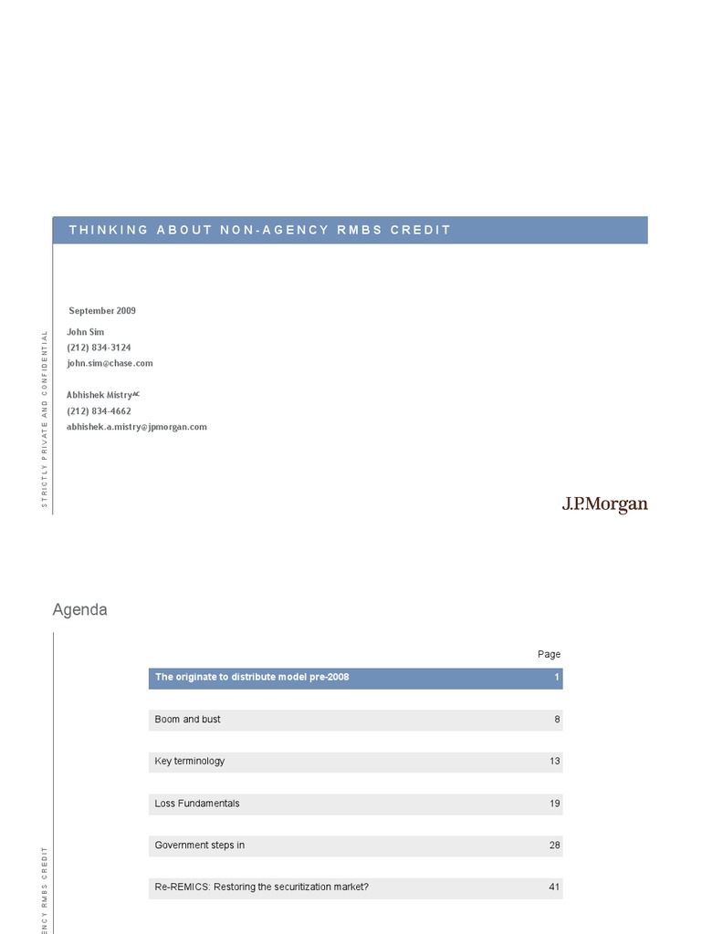 Non-Agency Mbs Primer | PDF | Securitization | Bond Credit Rating